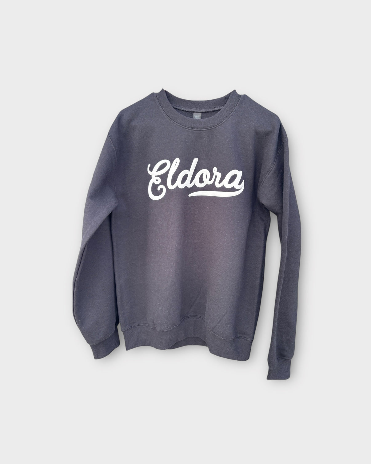 Embossed Puff Print Crewneck - Black – Eldora Speedway Merchandise Store
