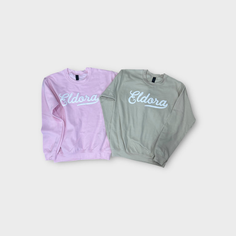 Embossed Puff Print Crewneck – Eldora Speedway Merchandise Store
